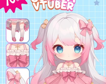 Chibi Vtuber Model, Chibi Anime Model, Furry Vtuber With Rigging ...