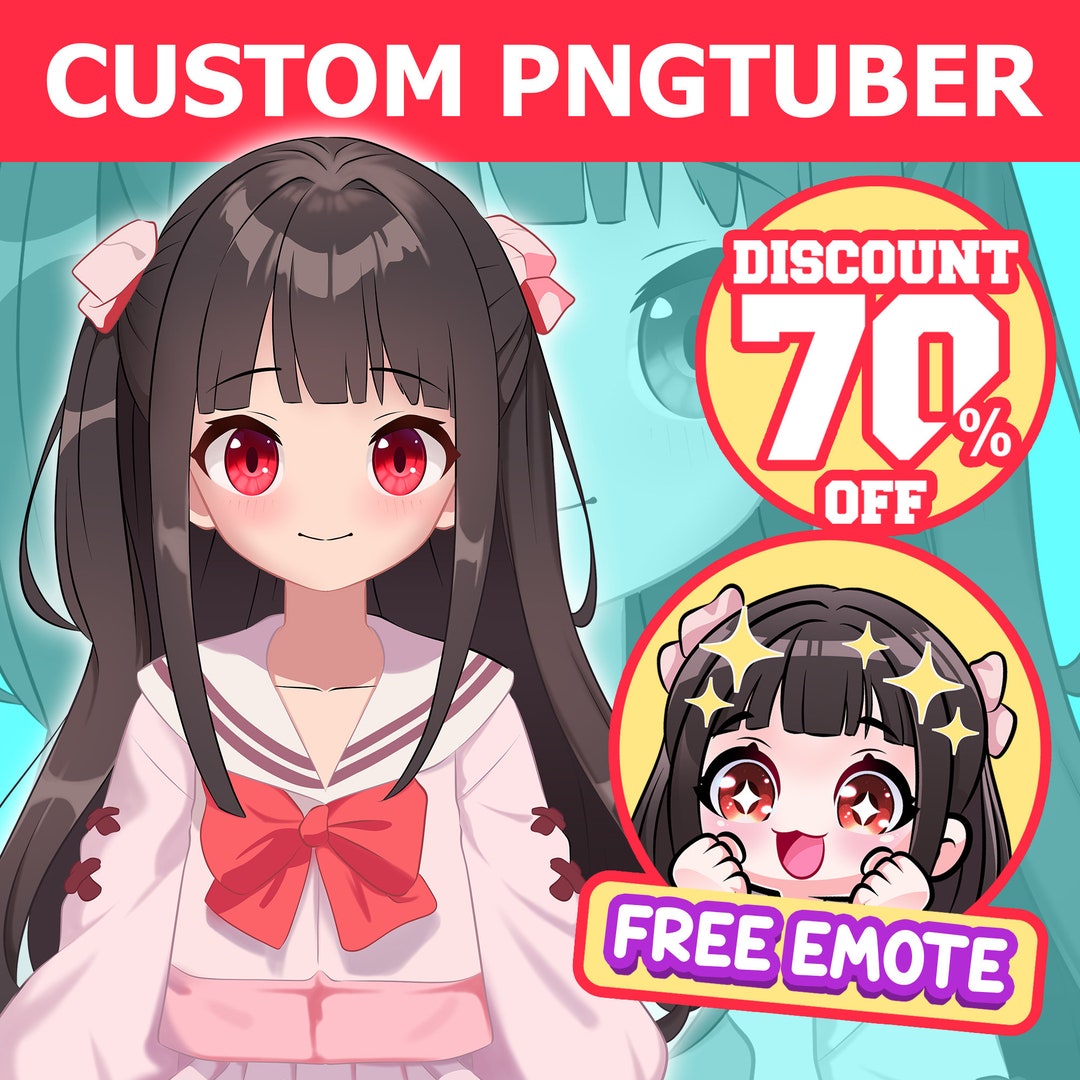 Custom Pngtuber, Pngtuber Asset, Live2d, Vtuber, Vtuber Model, Anime ...