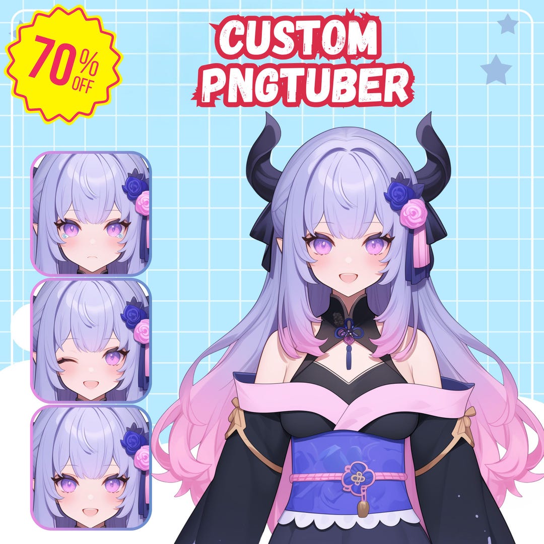 Custom Pngtuber Commission | Anime Character Design for Vtuber Model ...