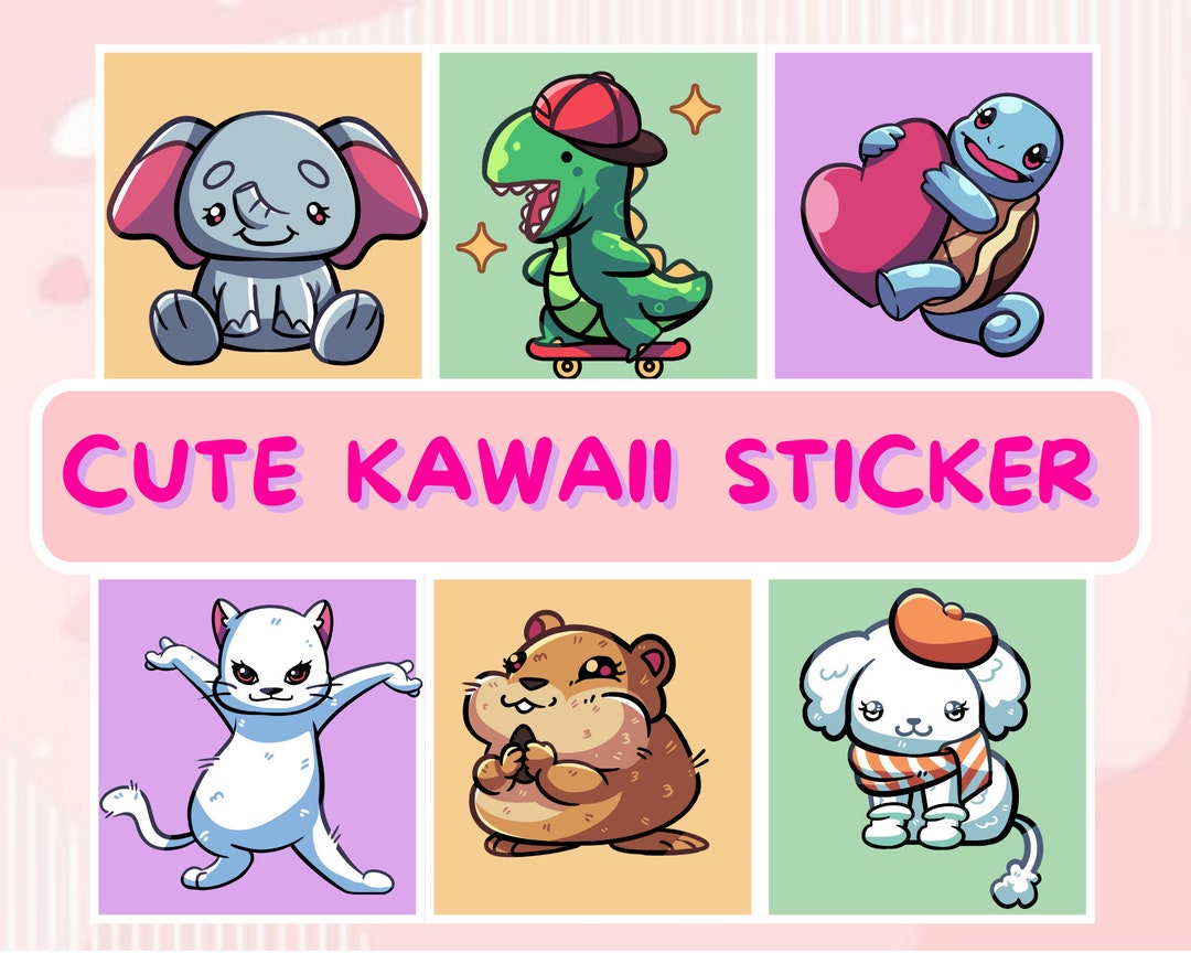 CUSTOM KAWAII STICKER Kawaii Commission Kawaii Custom Art - Etsy
