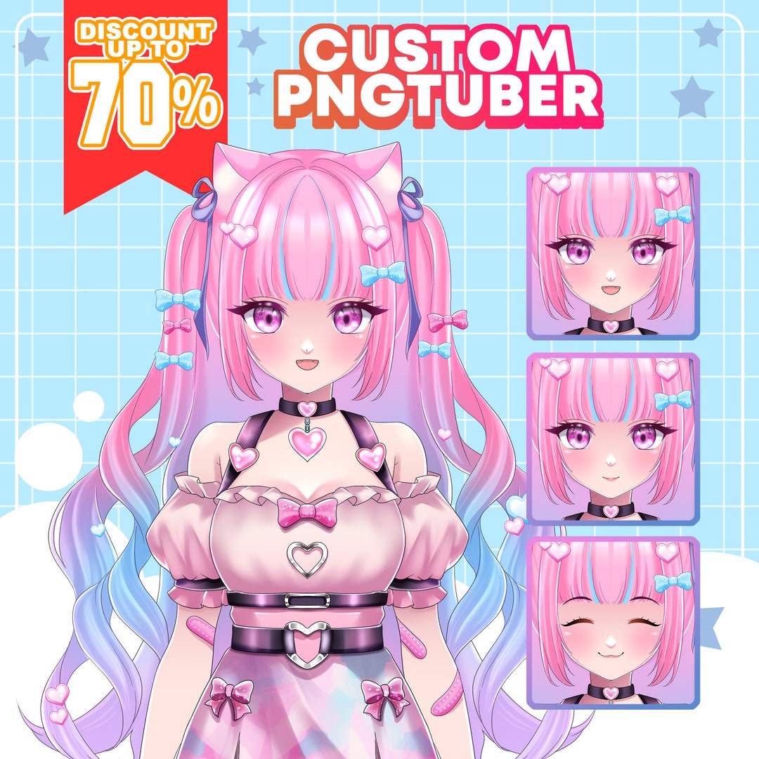 Custom PNGTUBER, Pngtuber Commission, Pngtuber Avatar, Anime, Anime ...