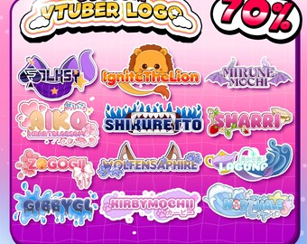 Custom Vtuber Logo Animated, Vtuber Logo Animation, Vtuber, Custom Logo ...