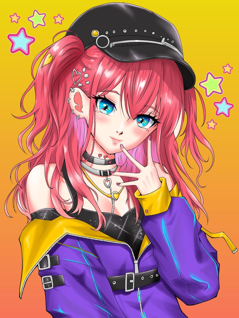 Custom Anime Profile Picture: Twitch, Vtuber PFP Commission - Etsy Canada