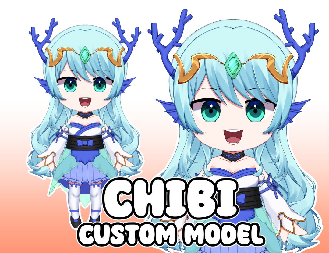Buy Vtuber Model Custom LIVE2D Chibi Vtuber Commission Vtuber Design ...