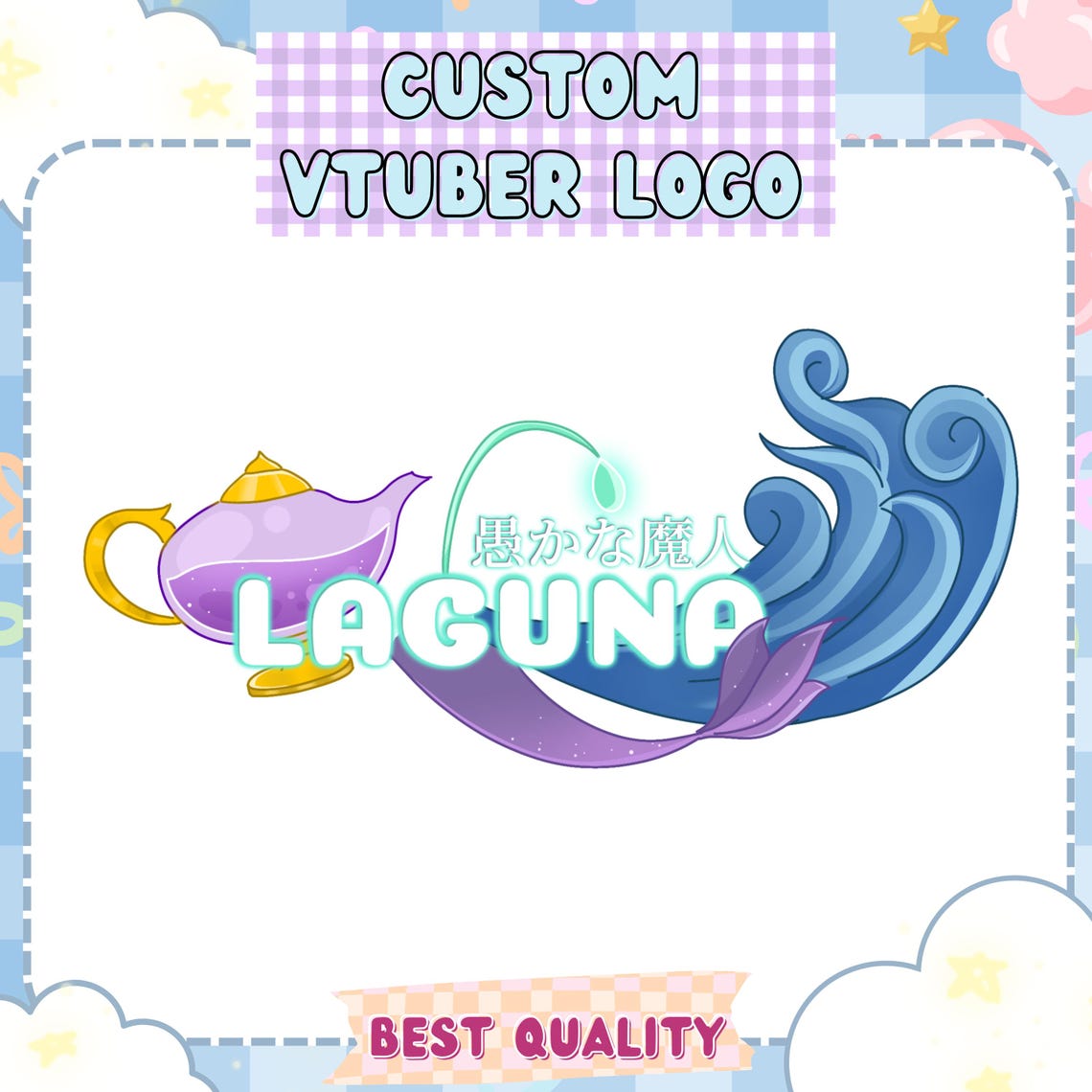 Custom Animated Vtuber Logo: Twitch/kick Streamer Watermark - Etsy