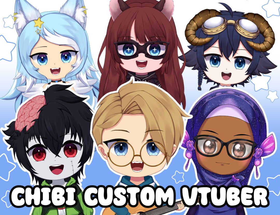 Vtuber Model Custom LIVE2D Chibi Vtuber Commission Vtuber Design ...