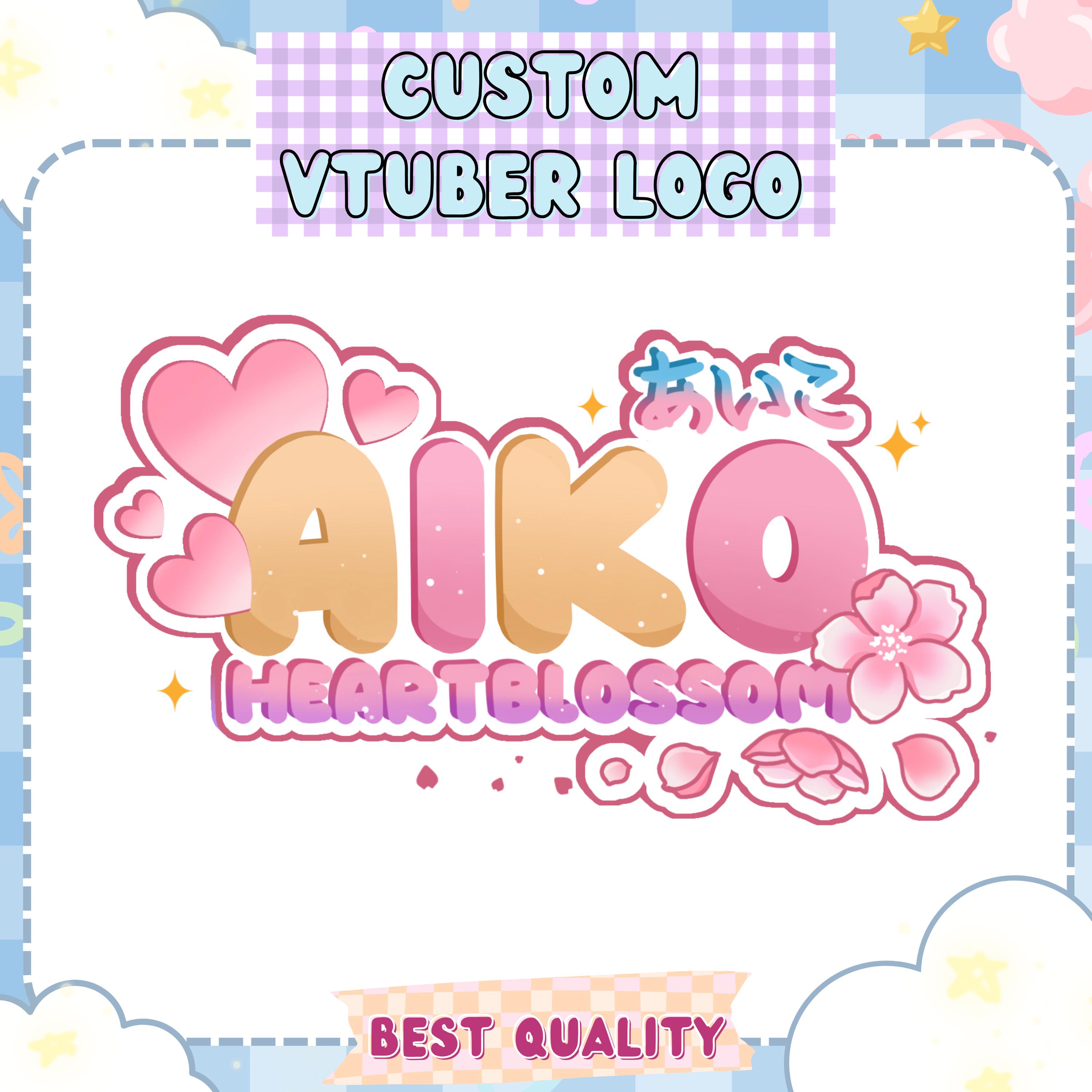 Custom Animated Vtuber Logo: Twitch/kick Streamer Watermark - Etsy