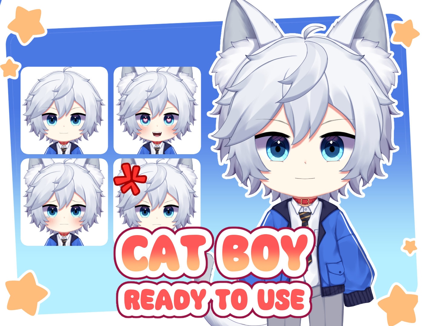 Cute Anime Cat Boy