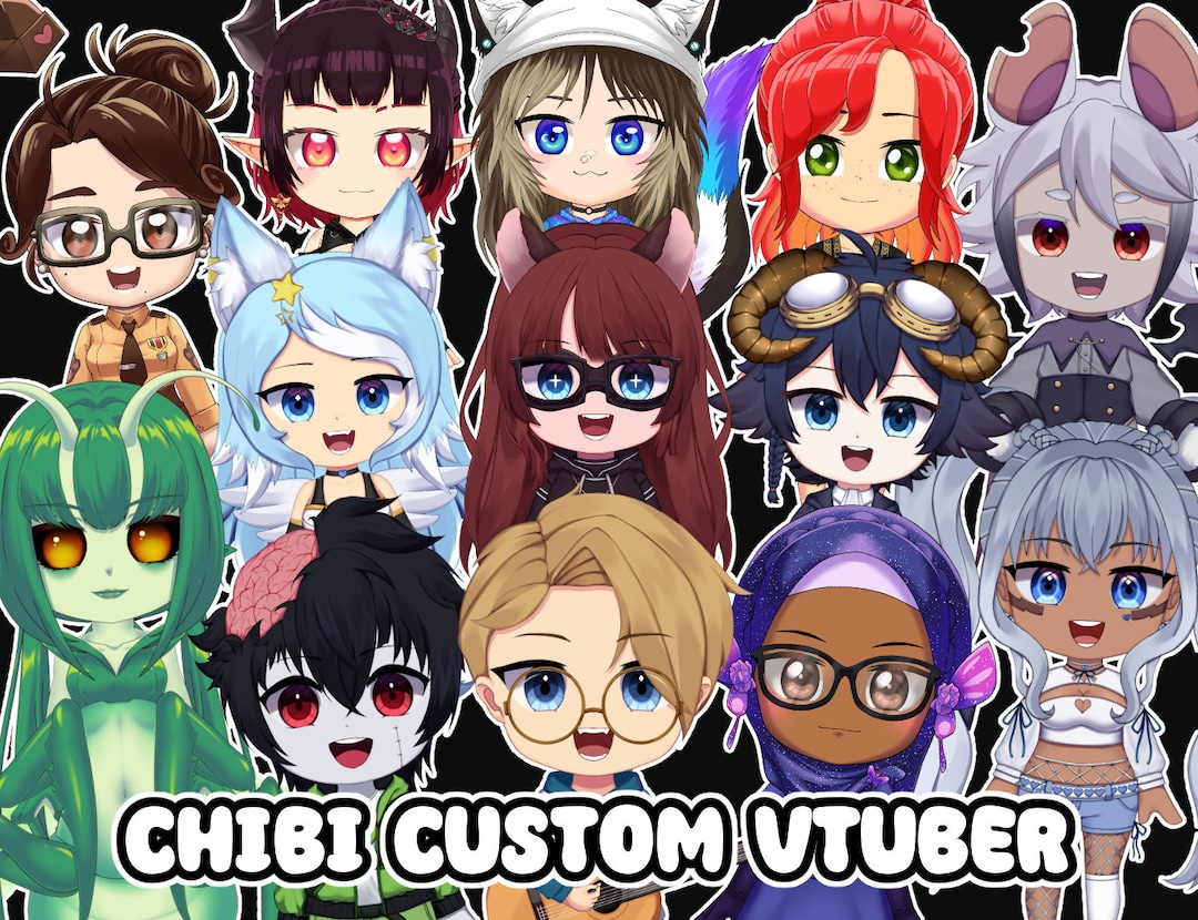 Buy Vtuber Model Custom LIVE2D Custom Vtuber Chibi Vtuber Commission ...