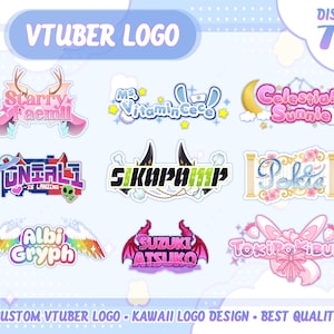Custom Vtuber Logo | Cute Logo | Vtuber | Kawaii Logo| Pngtuber Logo ...