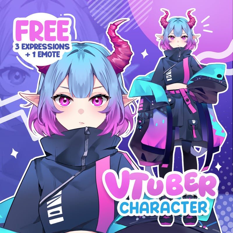 Customizable Vtuber Model - Etsy