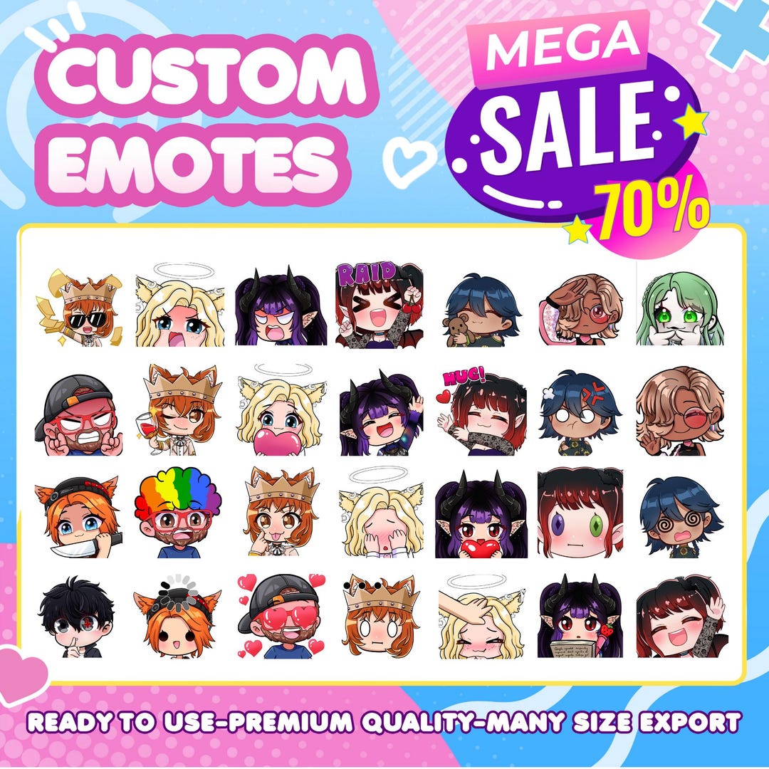 Custom Twitch Emotes | Animated Emotes | Emotes | YCH | Custom Emotes ...