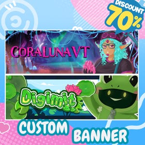 Custom Banner | Custom Chibi Cute Banner | Header | Twitch Banner ...