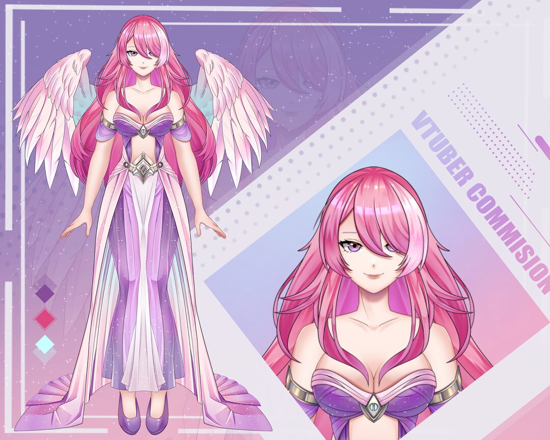 Custom LIVE2D Vtuber Model Vtuber Commission Vtuber Design - Etsy Australia