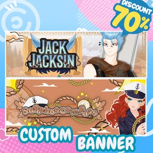 Custom Banner | Custom Chibi Cute Banner | Header | Twitch Banner ...