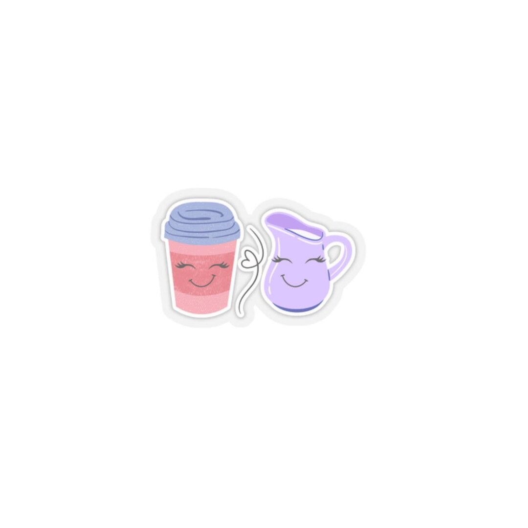 Coffee and Creamer Best Friends Kiss-cut Stickers, Decals, Coffee Lover ...