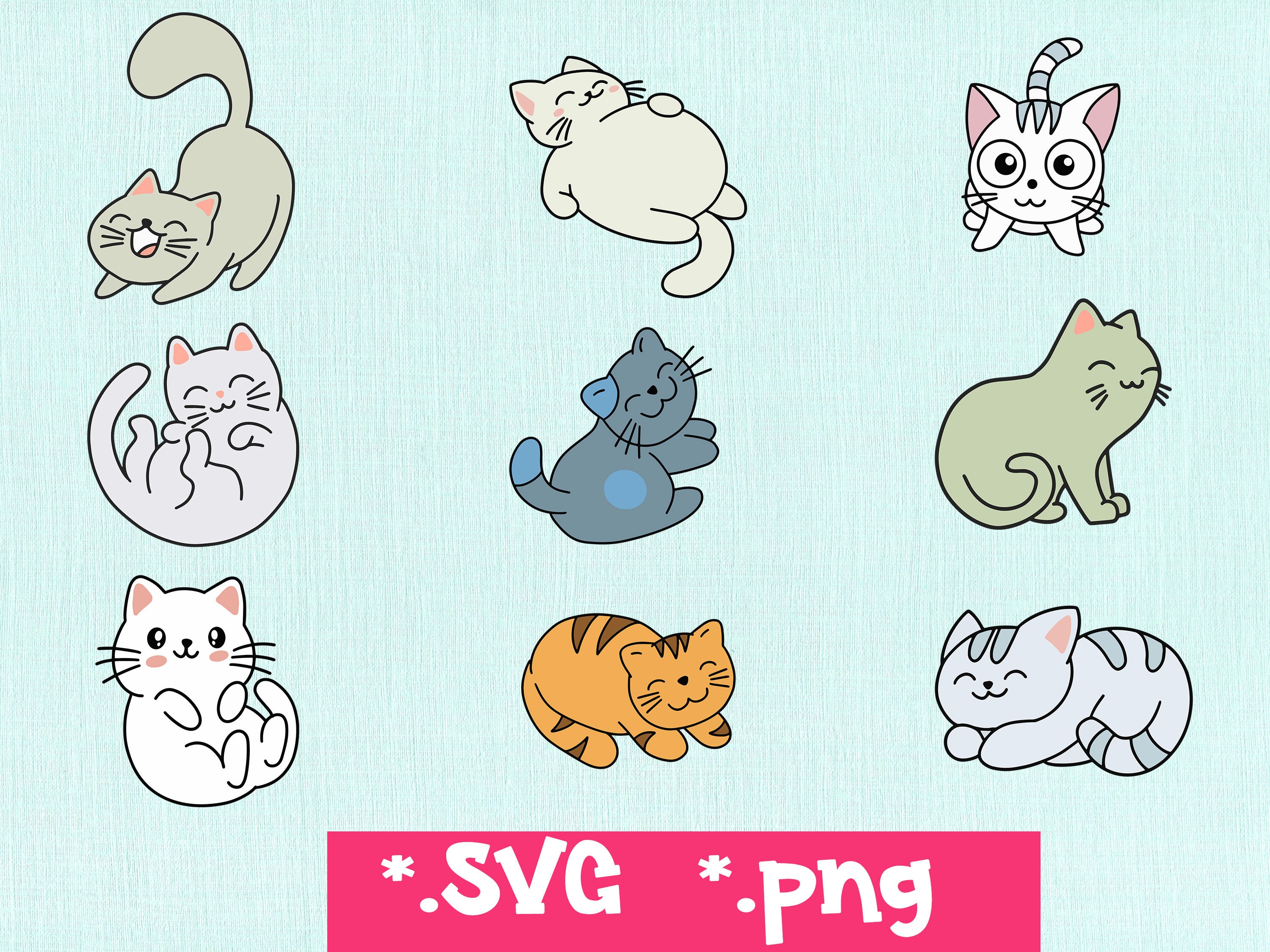 260 Cute Animals Svg Bundle, Cute Dog Svg, Cute Dinausaur, Cartoon Svg ...