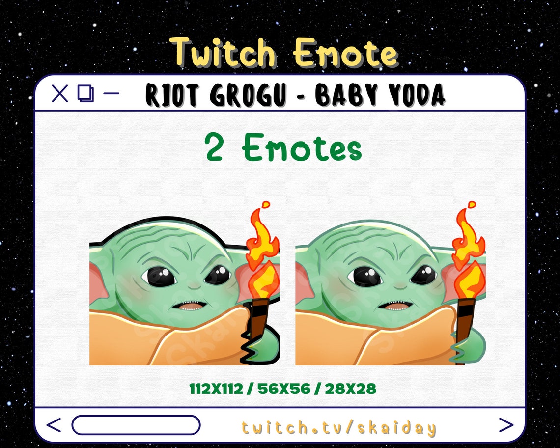 Grogu Emote Pack Baby Yoda Mandalorian Star Wars Cute Riot Strike ...