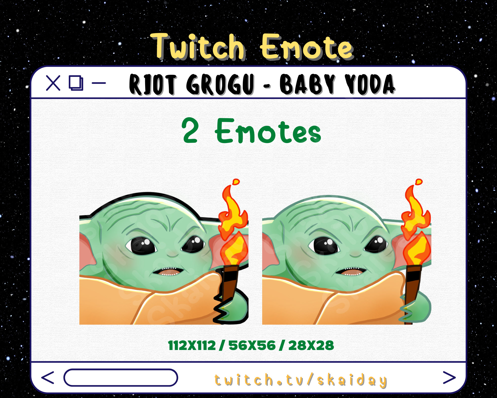 Grogu Emote Pack Baby Yoda Mandalorian Star Wars Cute Riot Strike ...