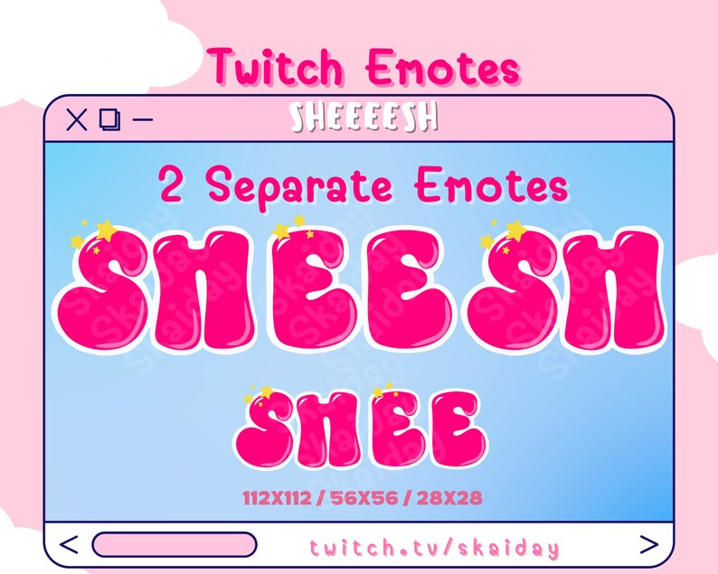 KAWAII Cute SHEESH Emote Bundle for Twitch, Youtube, Discord - Etsy