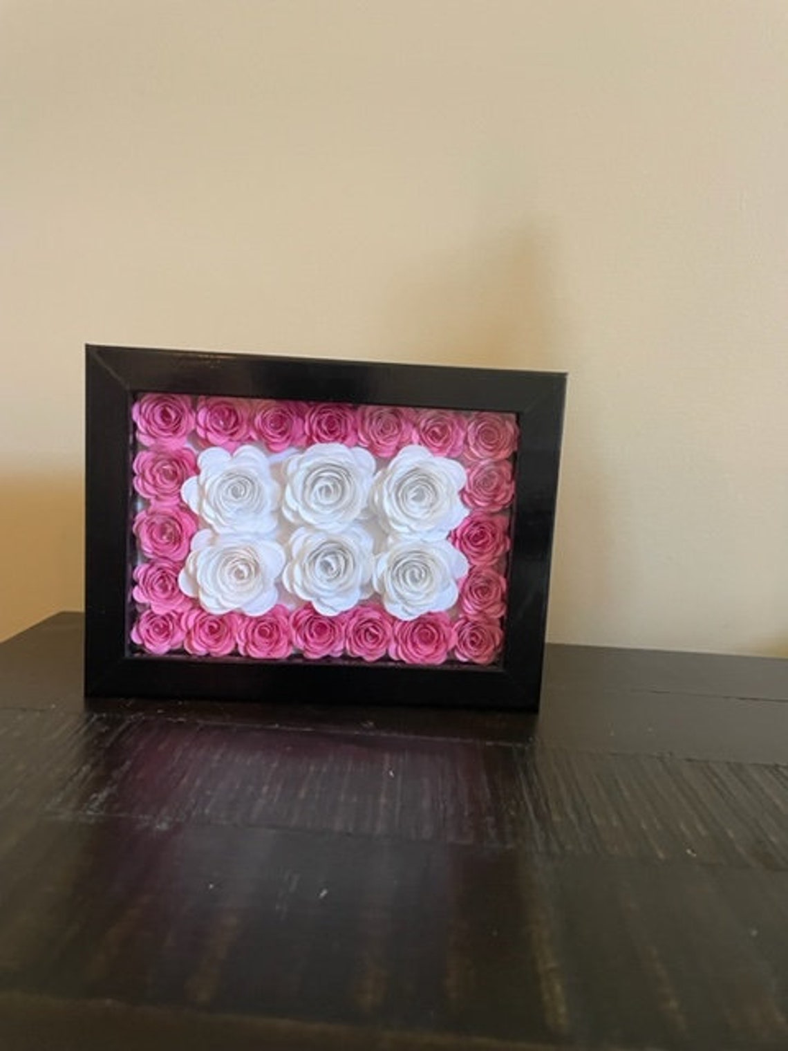 Custom Paper Flower Shadow Box - Etsy