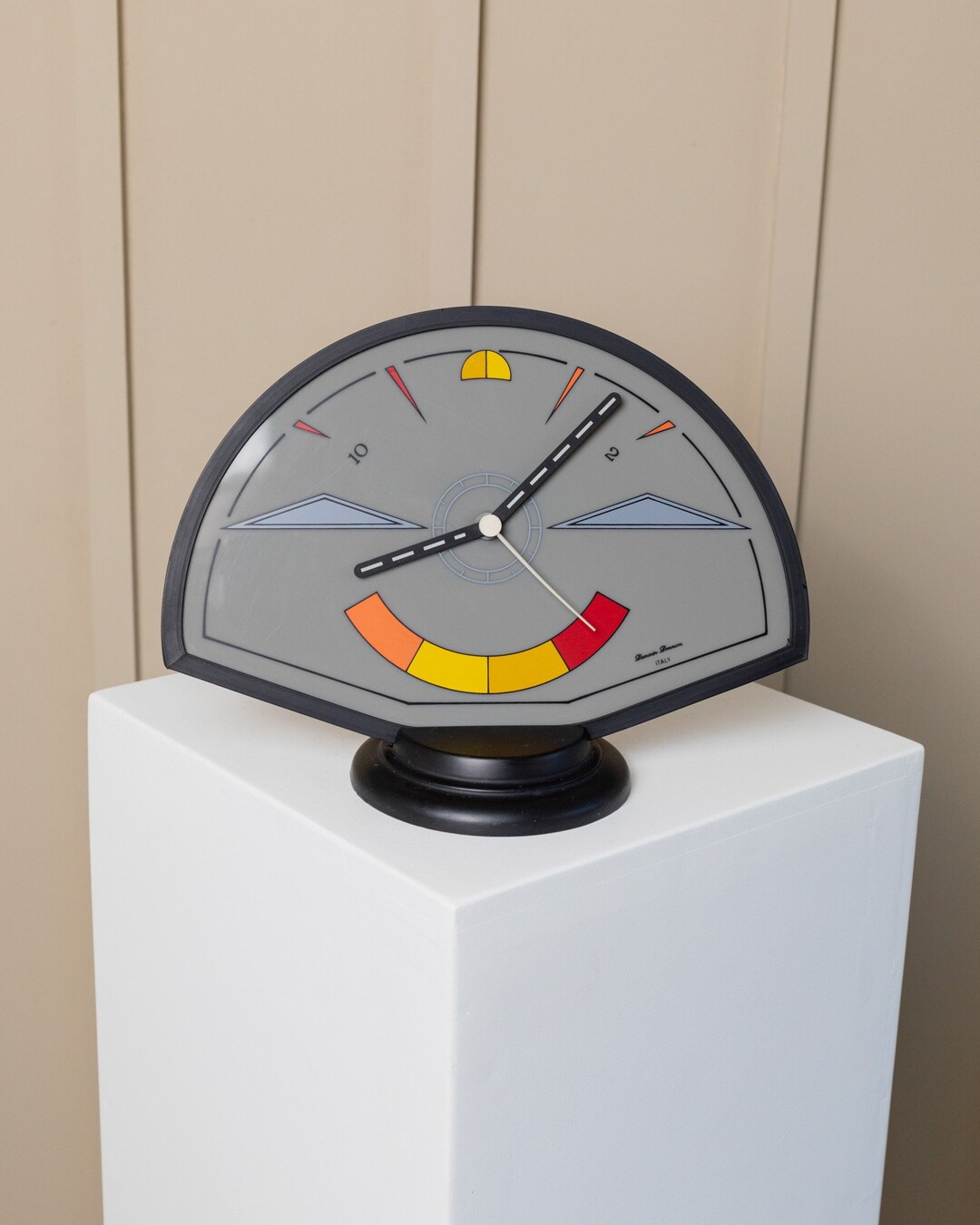 Colorful Vintage Floor Clock Two-part Pop Art Wall Clock by Diamantini ...