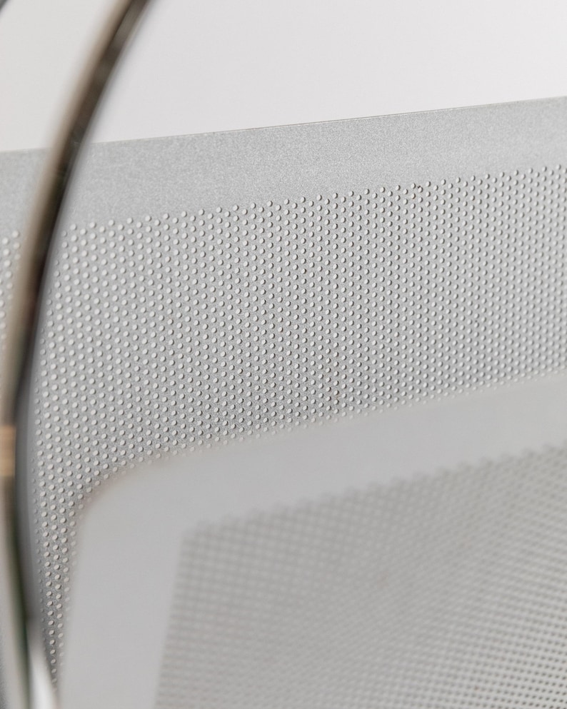 Vintage Metal Magazine Rack by Mascagni - Perforated, Chrome-plated ...