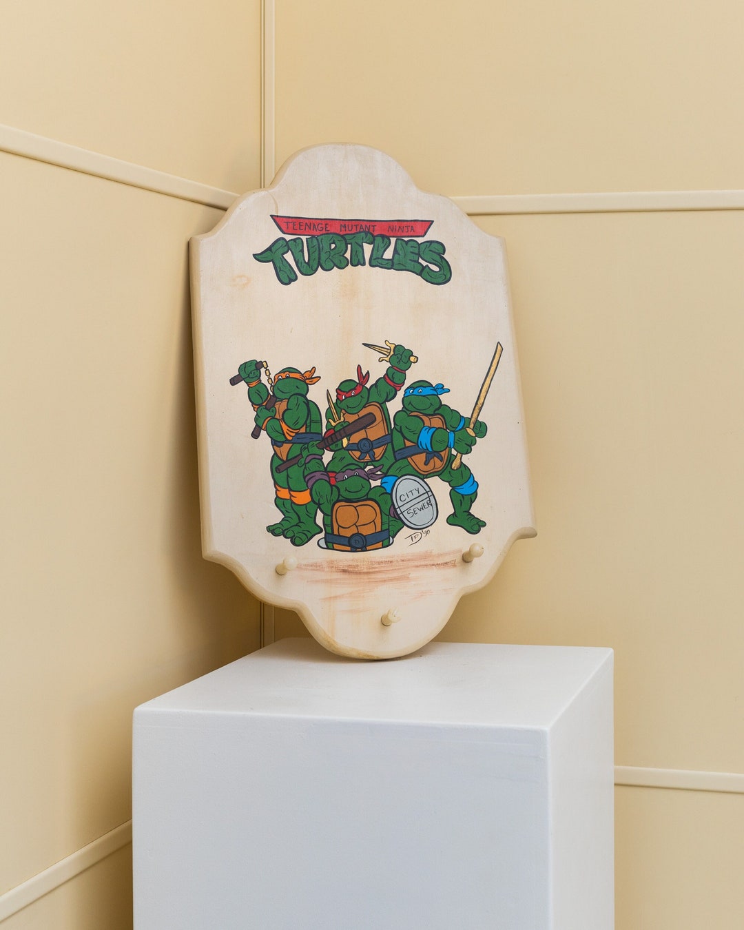 Teenage Mutant Ninja Turtles Coat Rack Hand-painted Vintage Wooden Coat ...