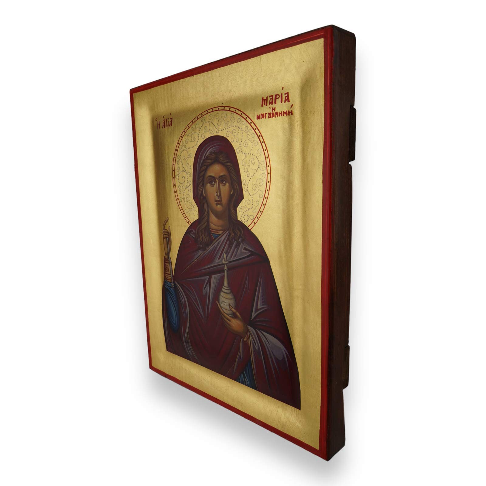 Saint Mary Magdalene Icon Premium Christian Orthodox Icon Byzantine Art Handmade Gold Leaf Icon ...