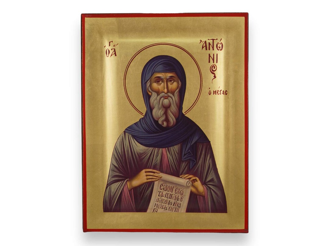 St. Anthony Icon Premium Byzantine Icon Gift-ready Orthodox Art for ...