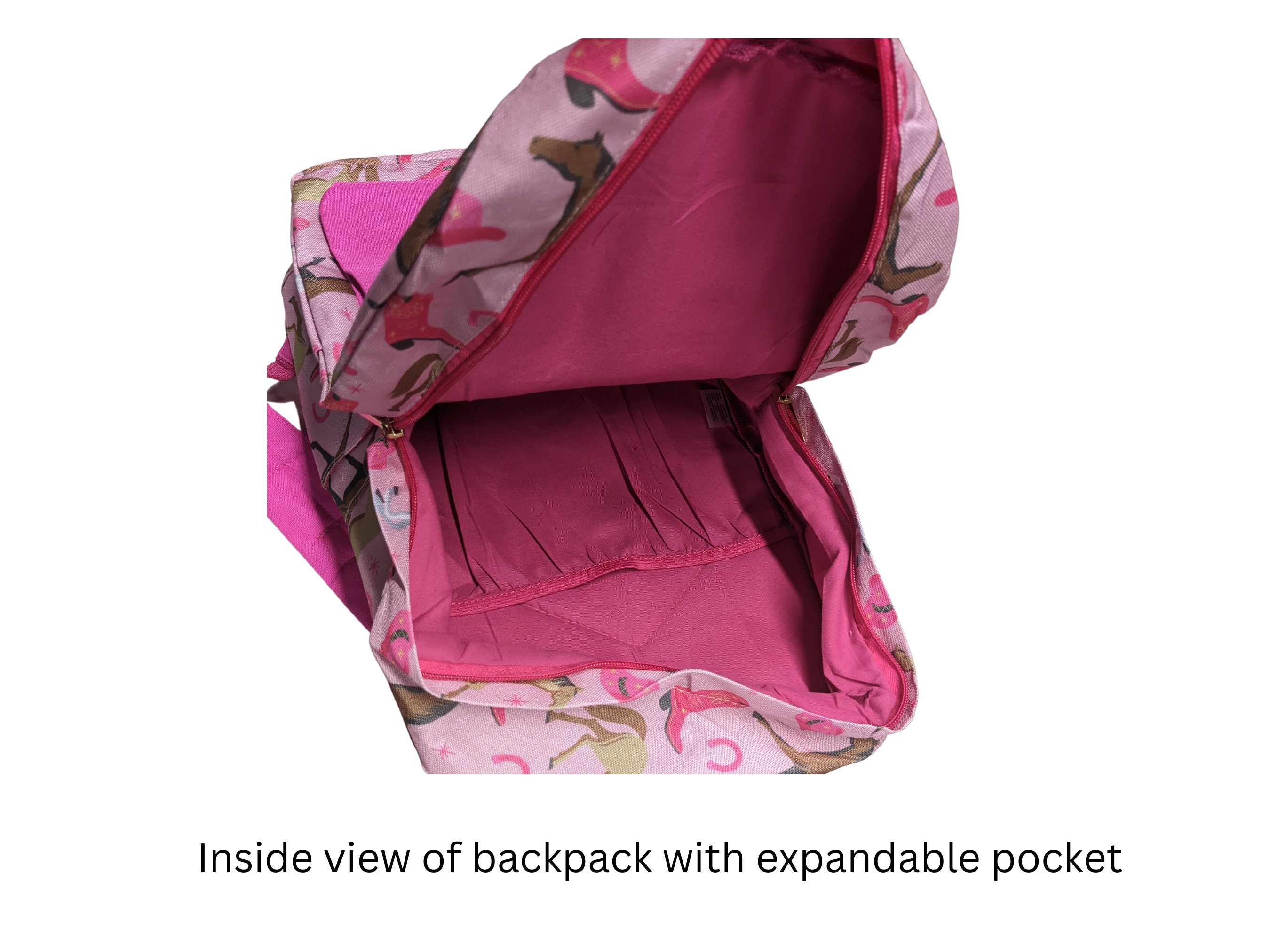 Horse Backpack Personalized Matching Lunch Box Set With Thermos Horse ...