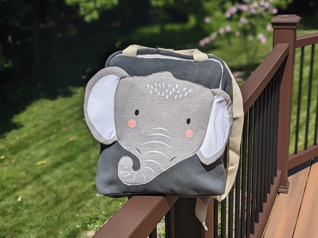 Personalized Elephant Backpack for Toddler Book Bag for Pre School, Zoo ...