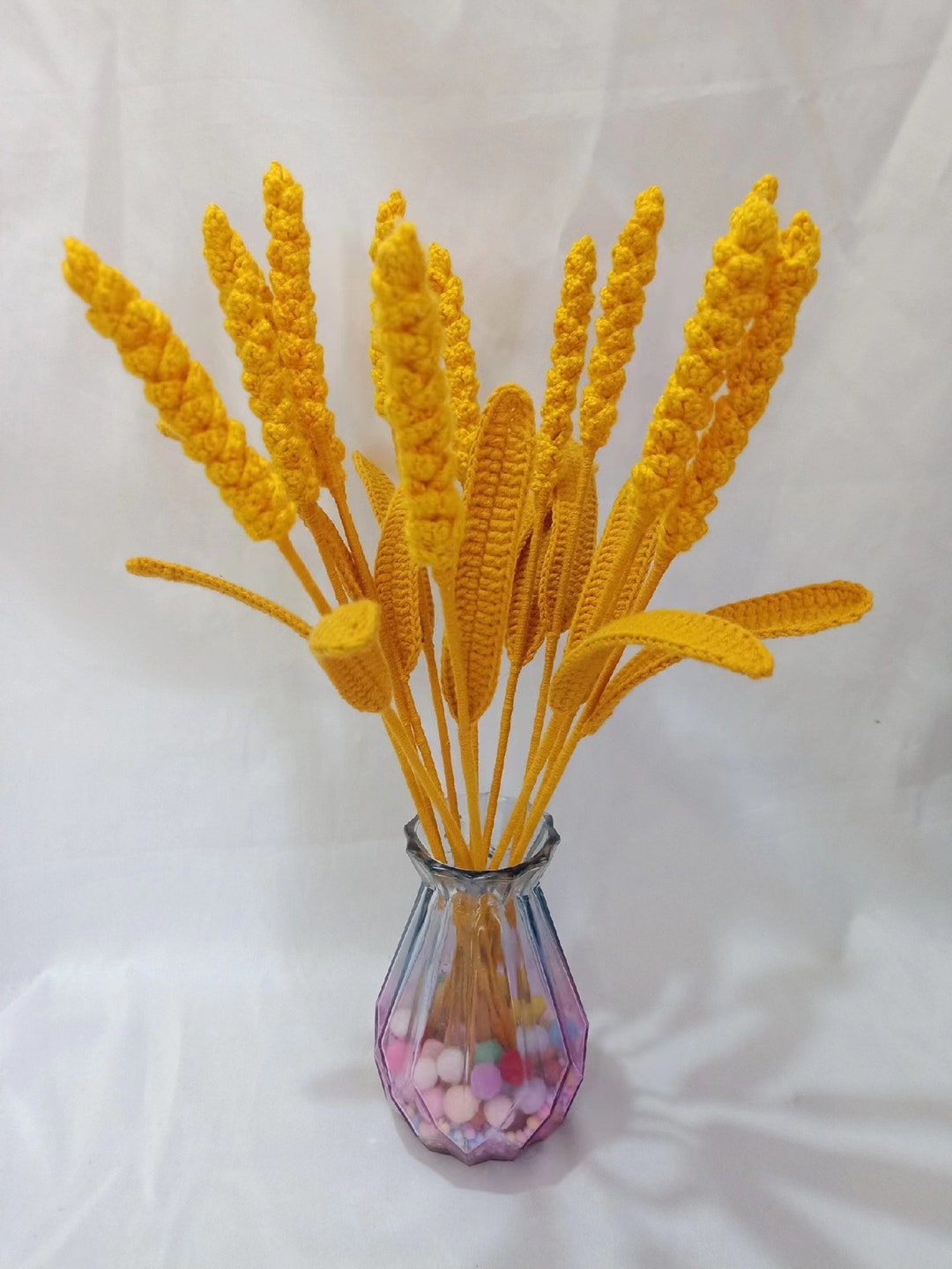 Finished Wheat Bouquet Crochet Wheat Knitting Wheat Crochet Blossom ...