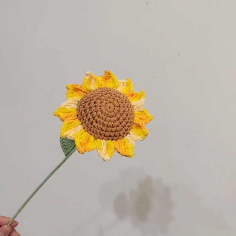 Crochet Sunflower Bouquet Ofyarndyeing Sunflower Knitting - Etsy