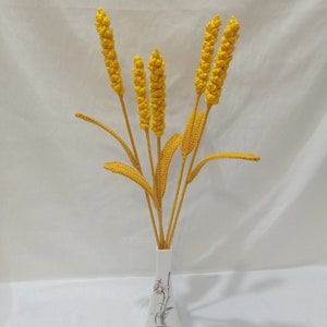 Finished Wheat Bouquet Crochet Wheat Knitting Wheat Crochet Blossom ...
