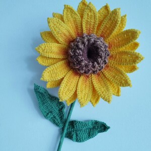 Sunflower Crochet Double Layer Sunflower Knitting Sunflowers With ...