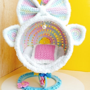 Finished Cradle Crochet Knot Crochet Cradle Knitting Pillow Crochet ...