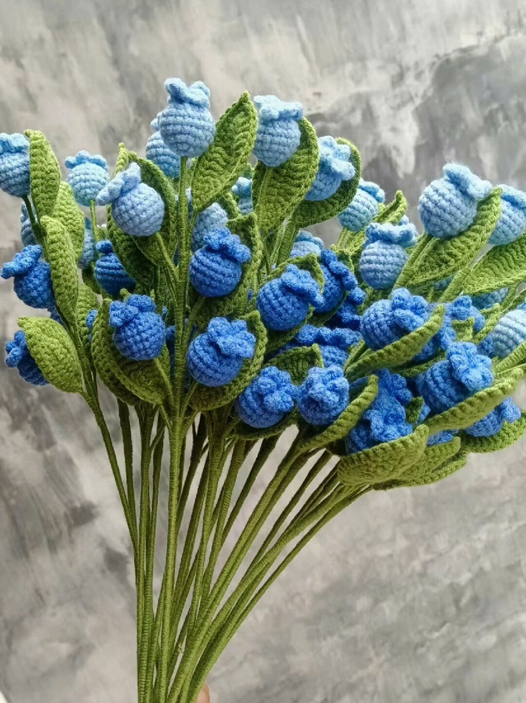 Finished Crochet Blueberry Crochet Flower Knitting Blueberry With ...