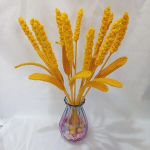 Finished Wheat Bouquet Crochet Wheat Knitting Wheat Crochet Blossom ...