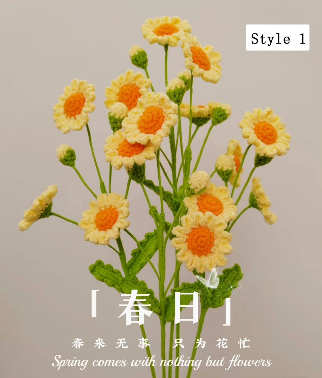 Daisy Bouquet Finished Crochet Daisy Knitting Daisy Crochet Blossom ...