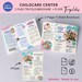 Matching Flyer & Trifold Brochure for Childcare Center EDITABLE ...