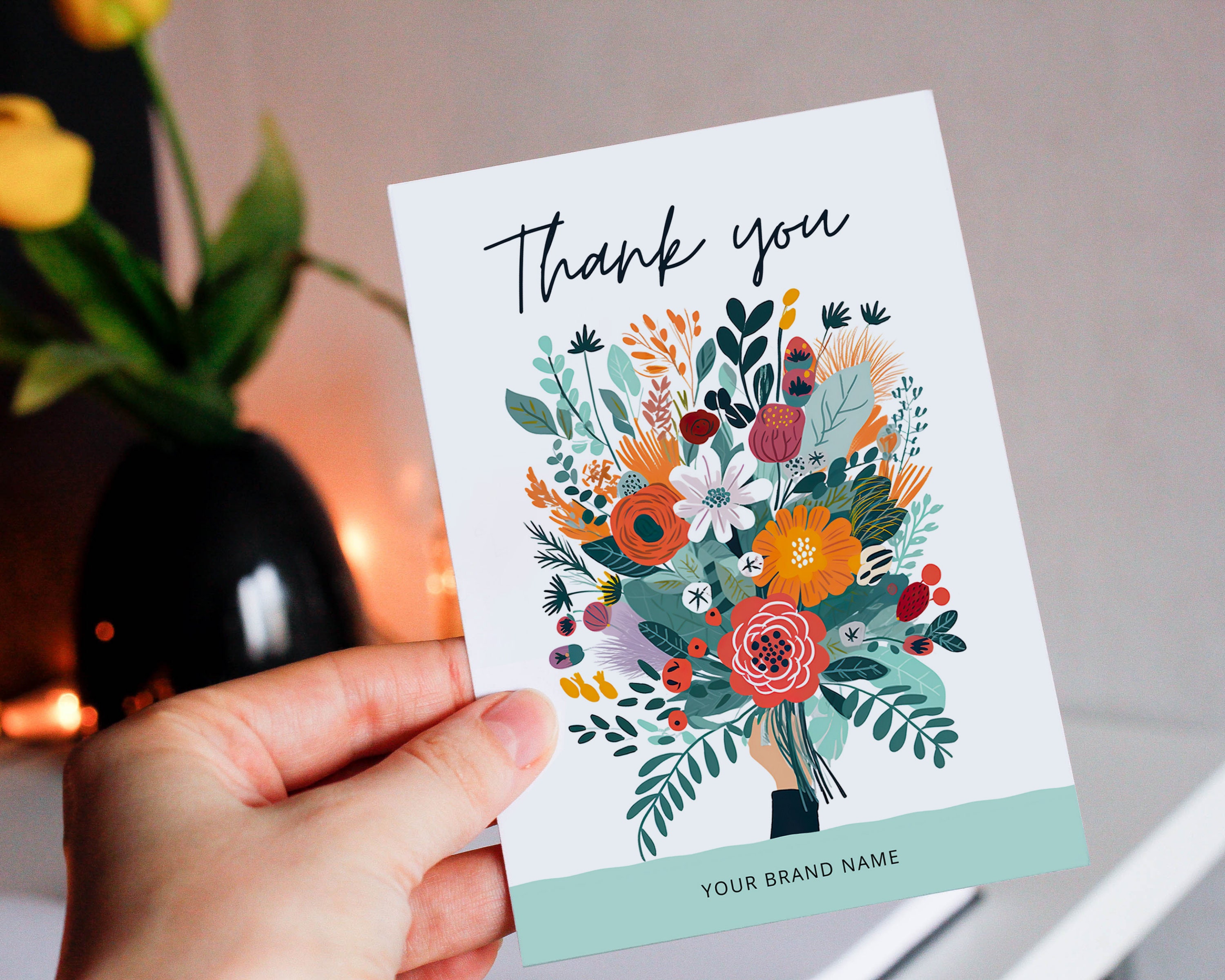 EDITABLE Thank You Card for Package PRINTABLE Thank You Card for Small ...