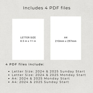 2024 2025 Calendar 2025 2024 Planner 2 Months per Page Calendar PDF ...