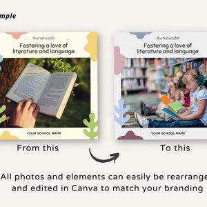 30 Instagram Post Montessori School Canva Template Montessori Education ...