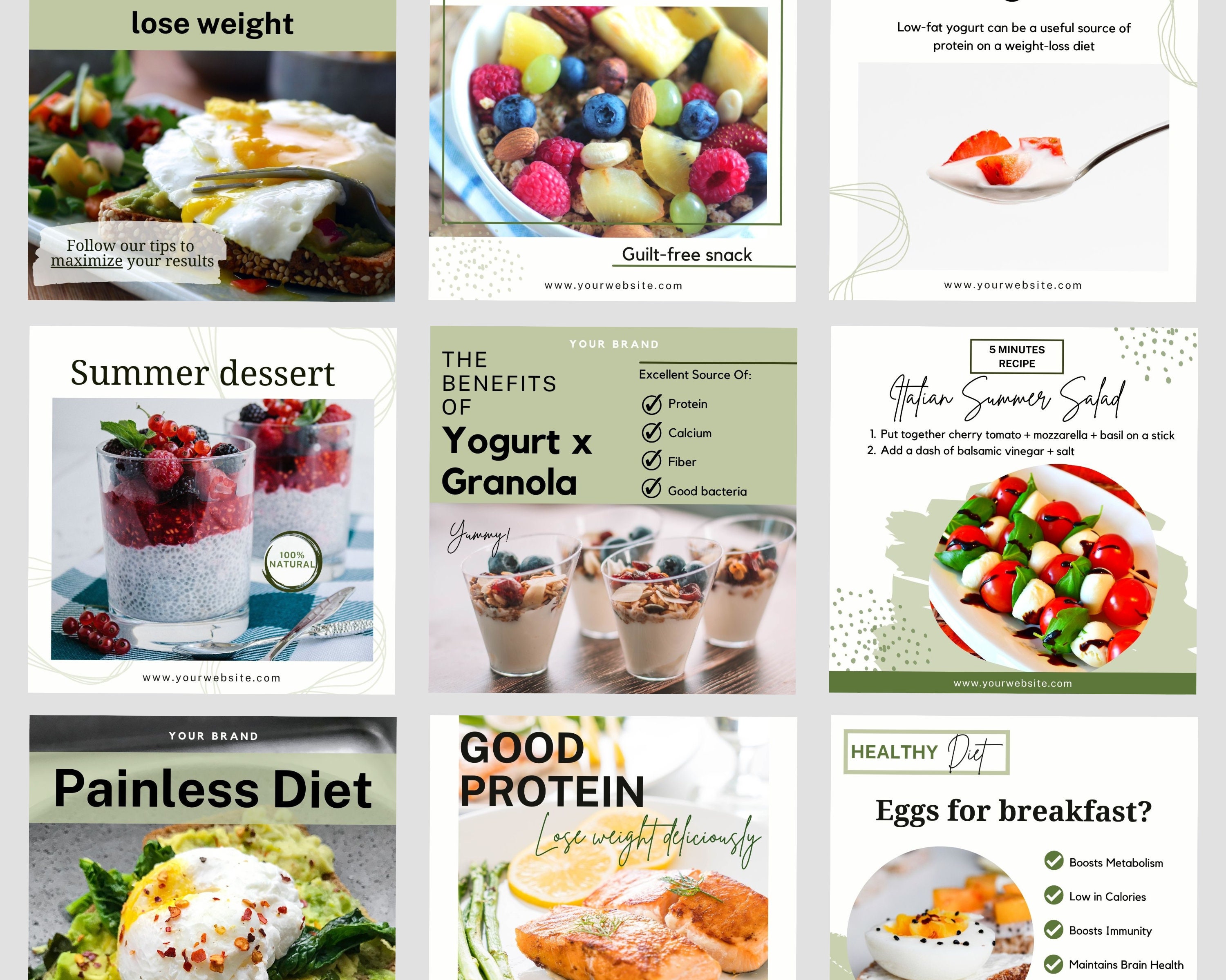 30 Nutritionist Linkedin Post Canva Templates, Weight Loss, Health and ...