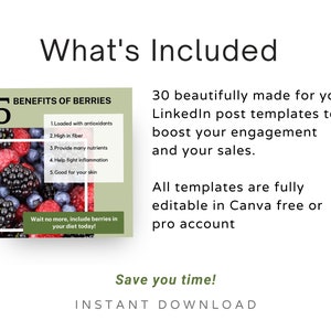 30 Nutritionist Linkedin Post Canva Templates, Weight Loss, Health and ...