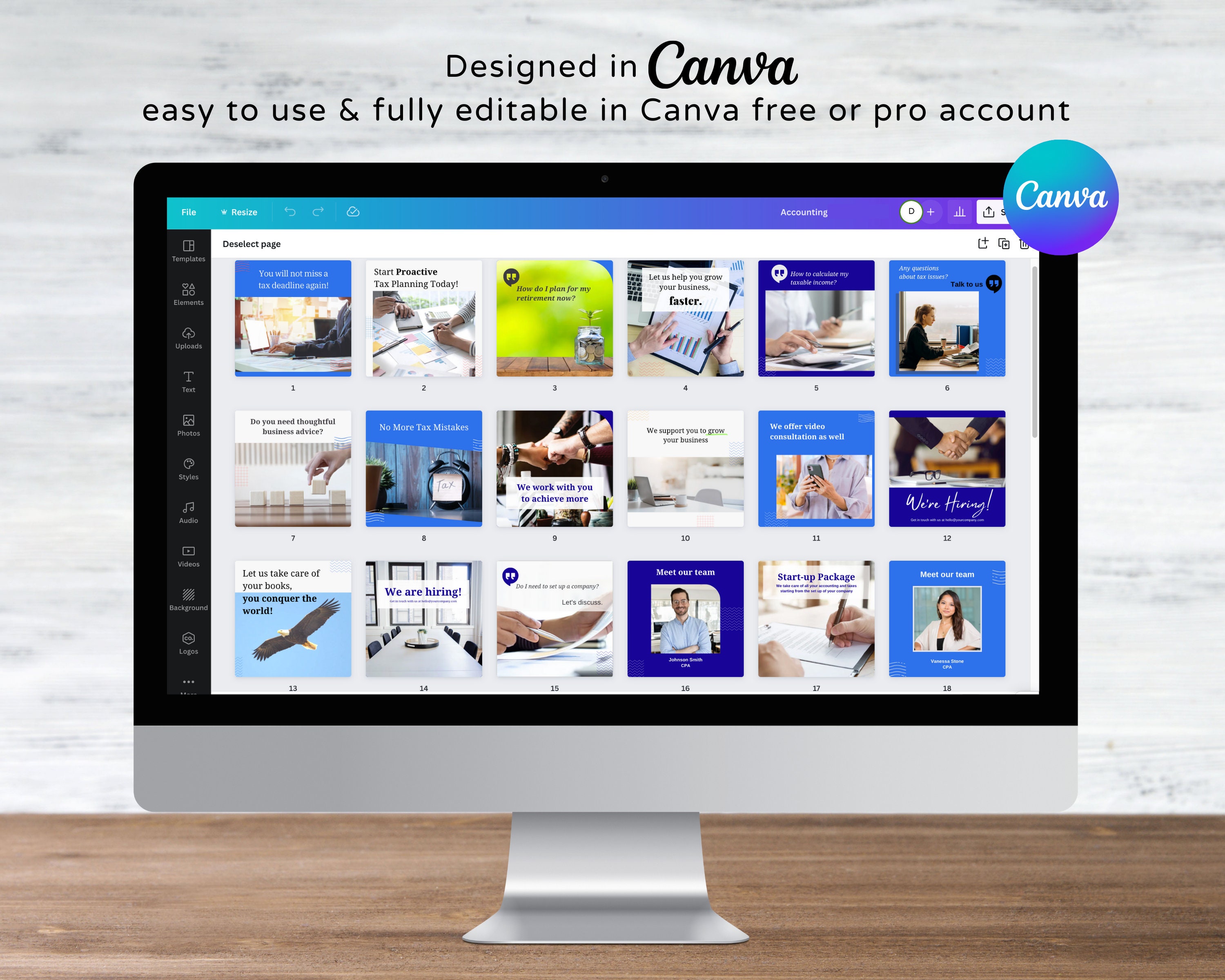 40 Accounting Instagram Post Template Accountant Canva Template ...