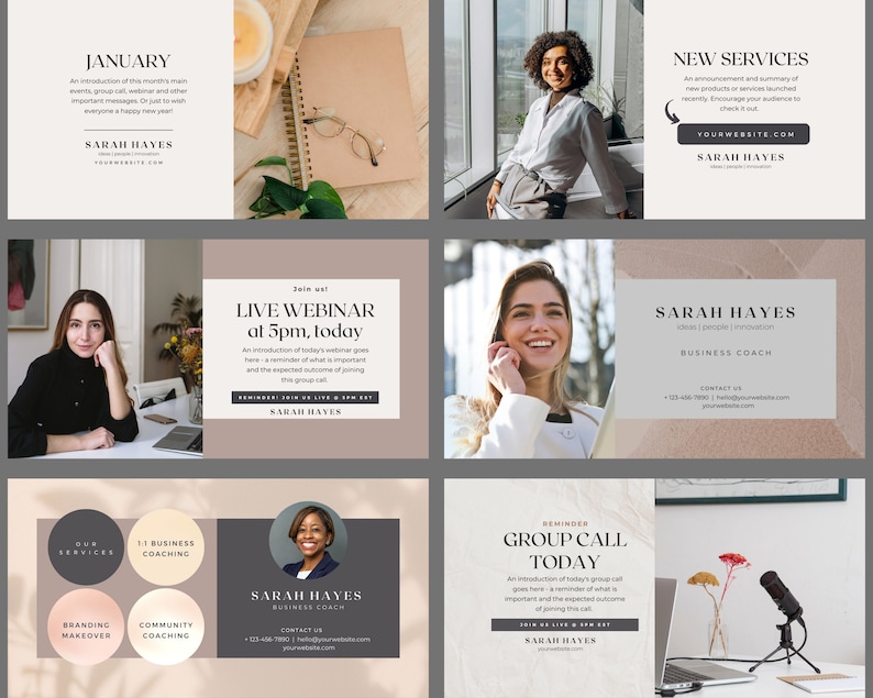 10 Facebook Banner for Business Coaches Canva Templates, Business ...