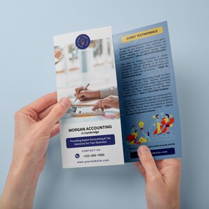 Editable Trifold Brochure for Accountant Brochure Tax Professional ...