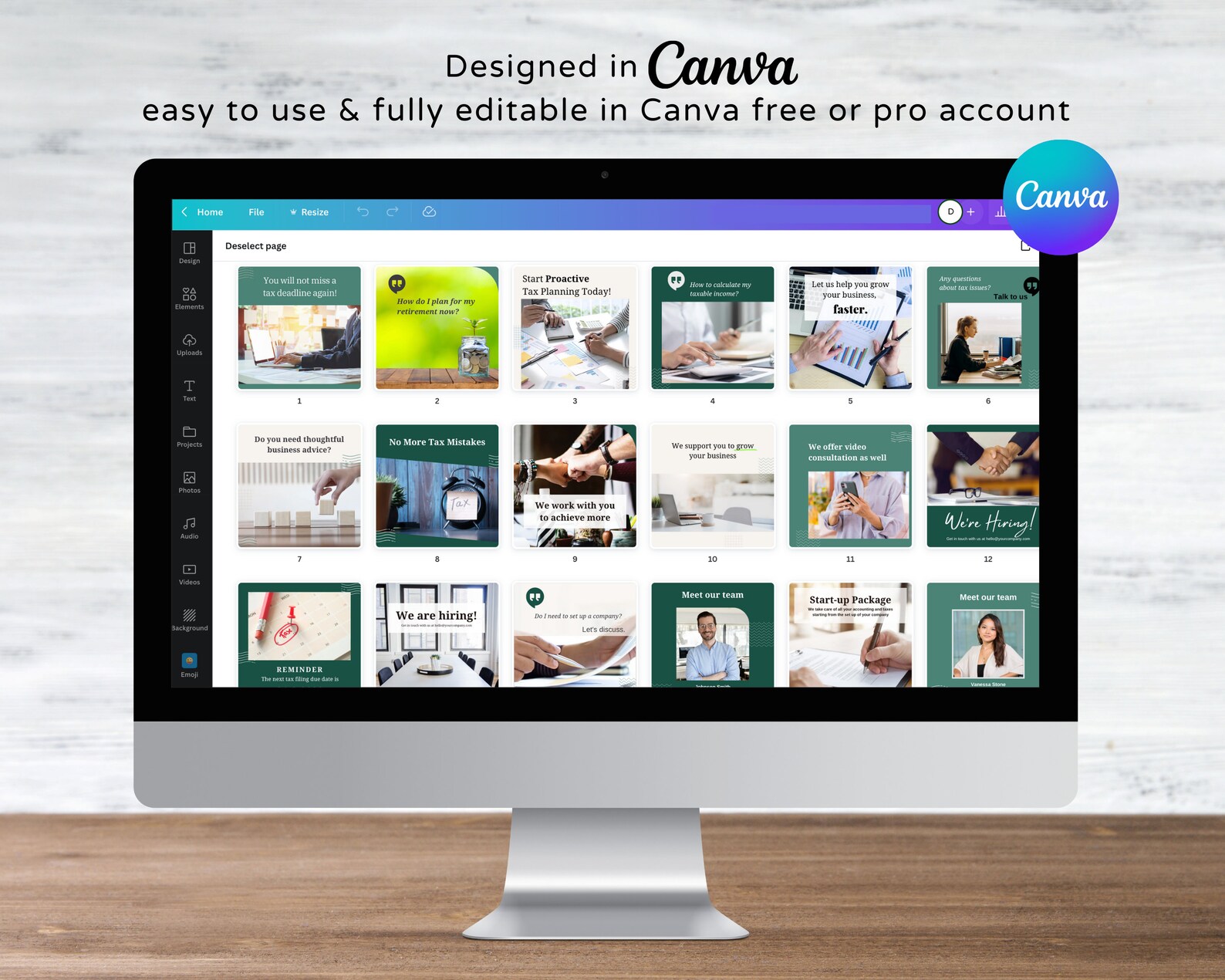 40 Accounting Linkedin Post Canva Template Accountant Linkedin Content ...